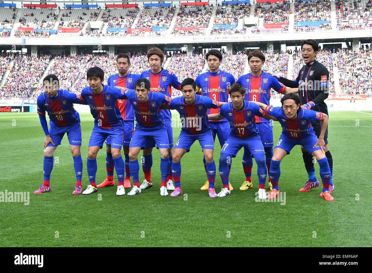 FCFC Tokyo team group line-up, APRIL 18, 2015 - Football /Soccer : 2015 ...