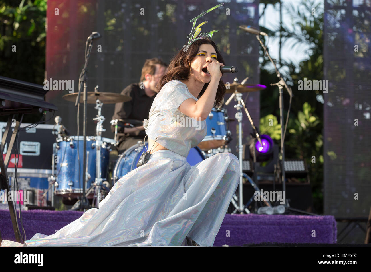 Indio, California, USA. 19th Apr, 2015. Singer MARINA LAMBRINI ...
