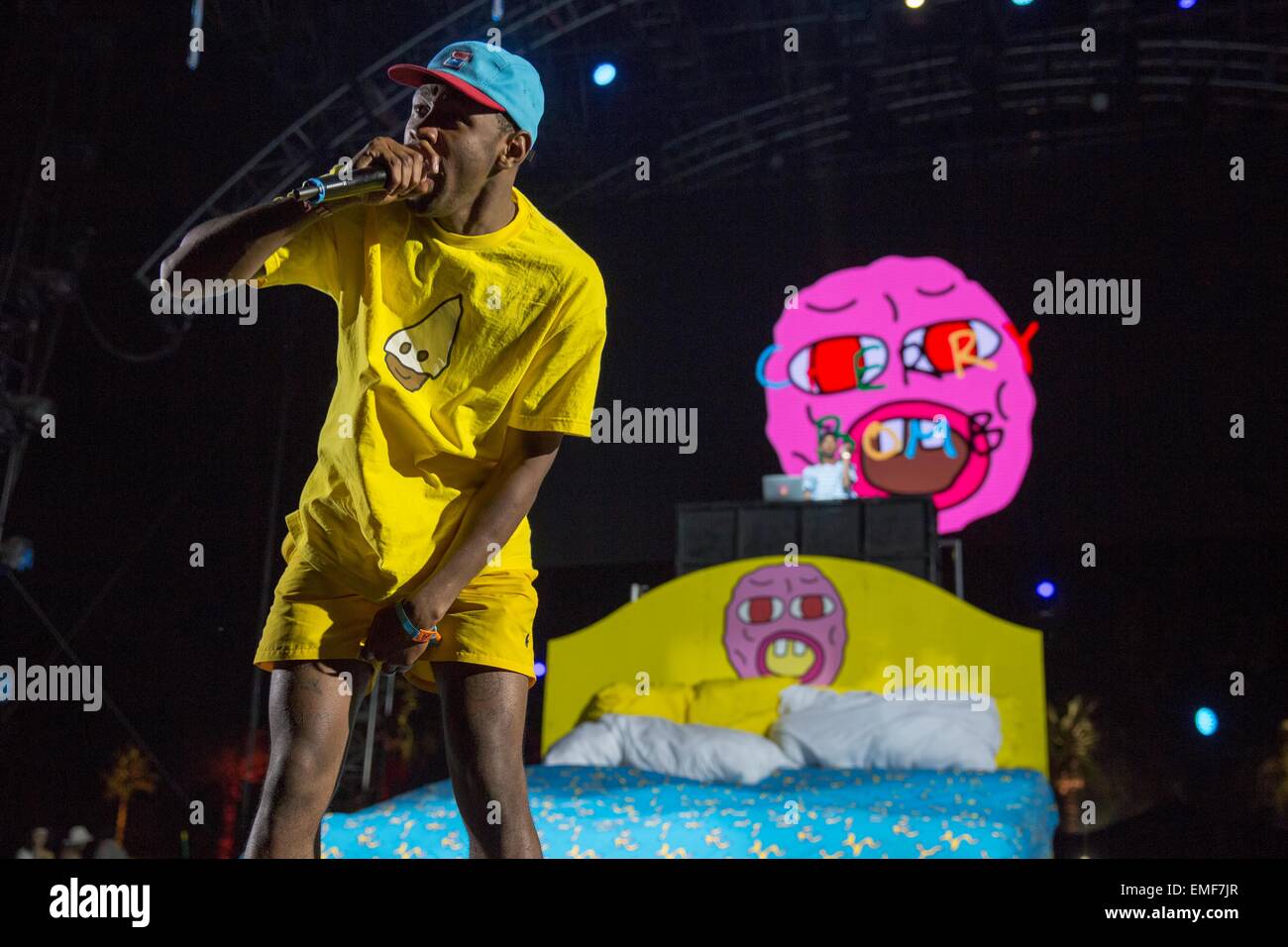 Indio, California, USA. 18th Apr, 2015. Rapper TYLER, THE CREATOR ...