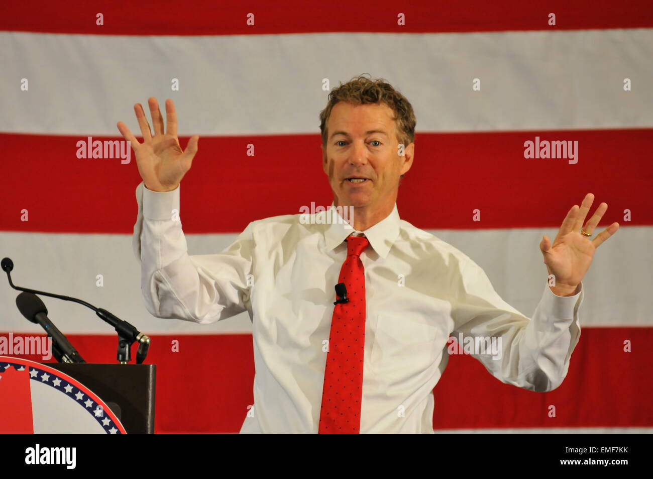Nashua, New Hampshire, USA, 18th April, 2015. Kentucky Senator Rand ...