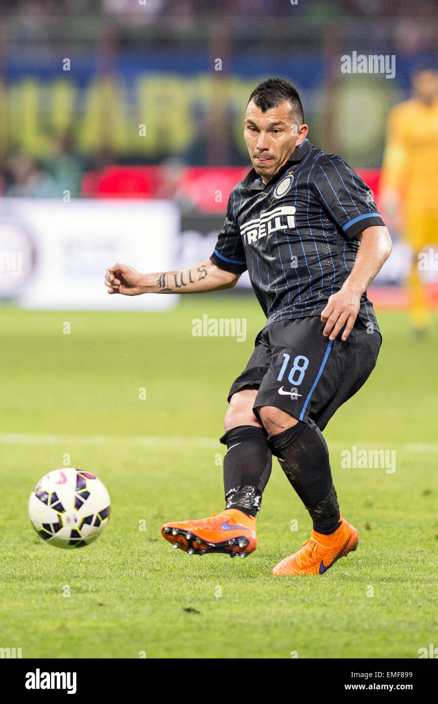 Milan, Italy. 19th Apr, 2015. Gary Medel (Inter) Football/Soccer ...