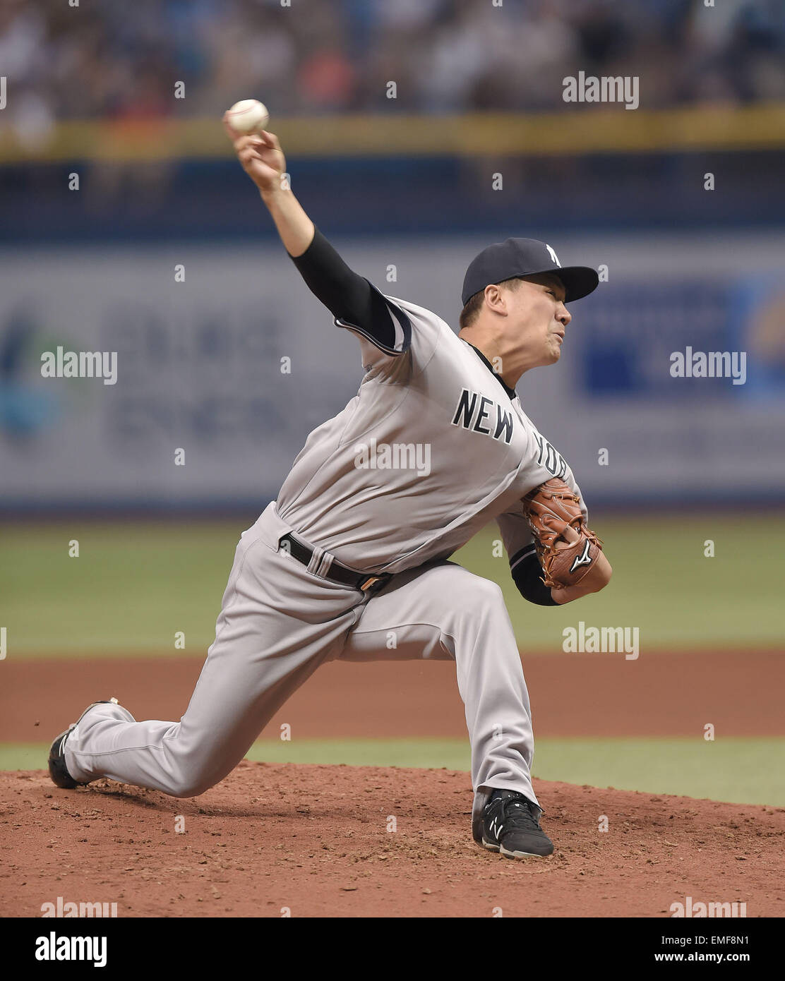 St. Petersburg, Florida, USA. 18th Apr, 2015. Masahiro Tanaka (Yankees) MLB : Masahiro Tanaka of ...