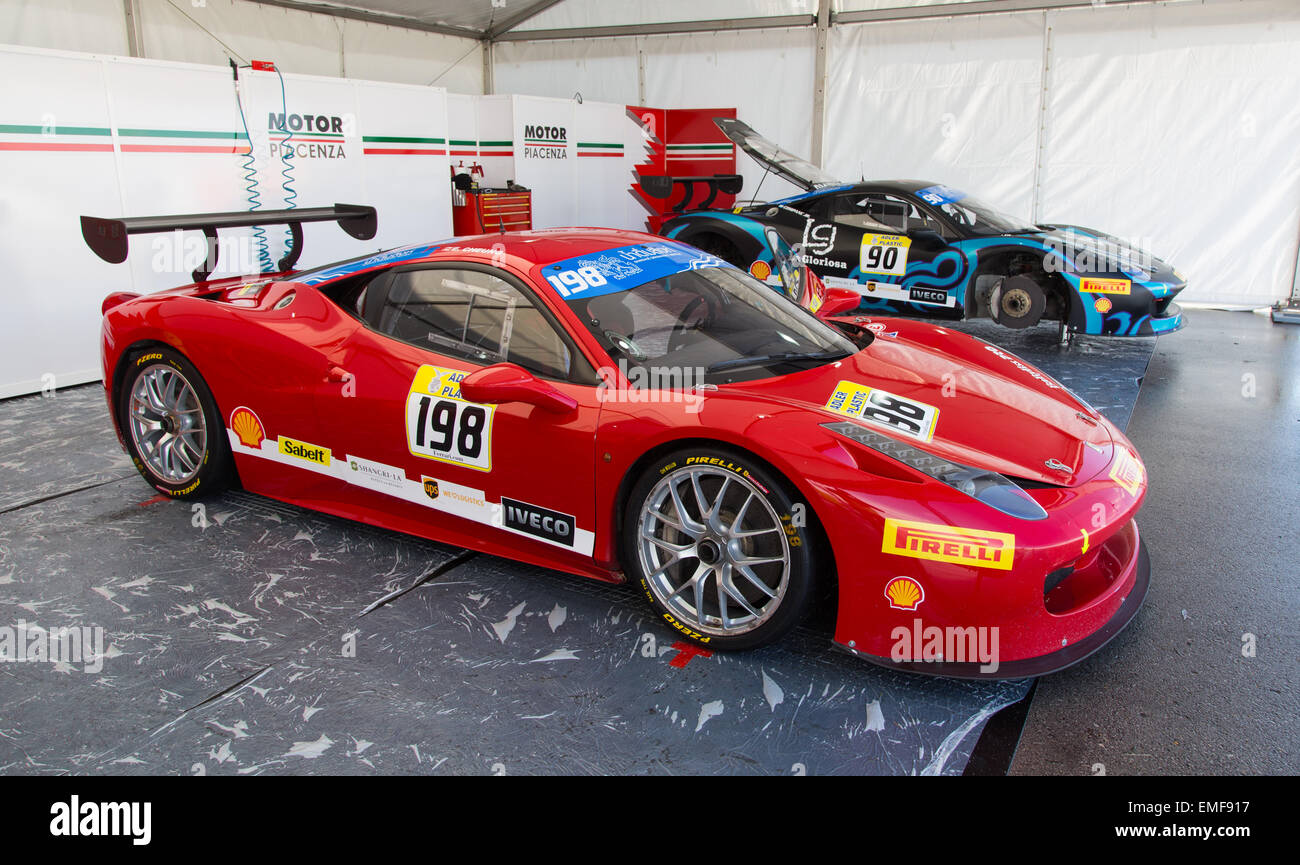 ISTANBUL, TURKEY - OCTOBER 25, 2014: Motor Piacenza Racing Team driver ...
