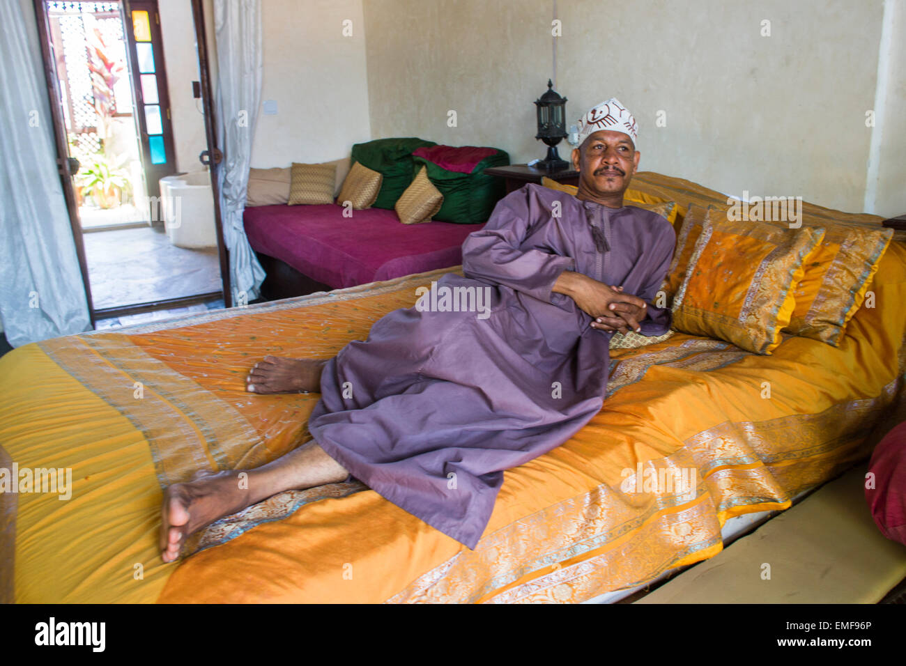 Farid Hamid, Man from Zanzibar. Model Released Stock Photo - Alamy
