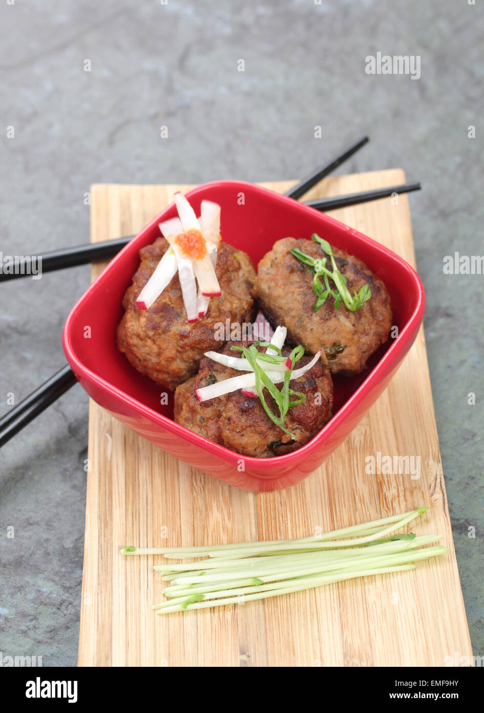 Asian meatballs hi-res stock photography and images - Alamy