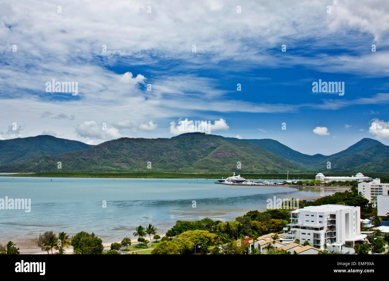 aerial view of tropical Cairns Australia Stock Photo - Alamy