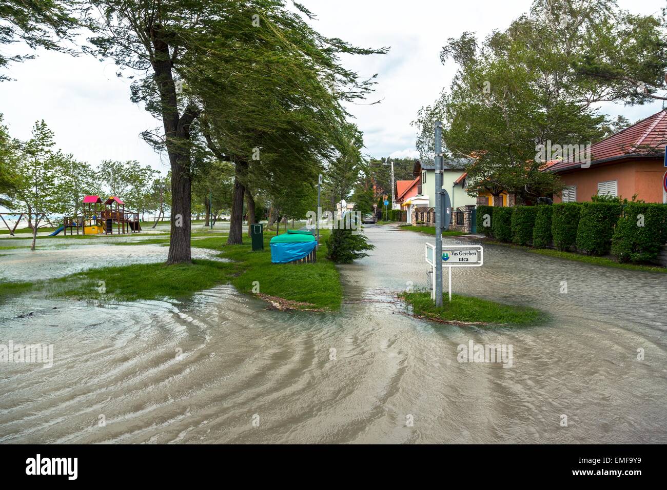 Flooded terrain in Balaton Stock Photo - Alamy