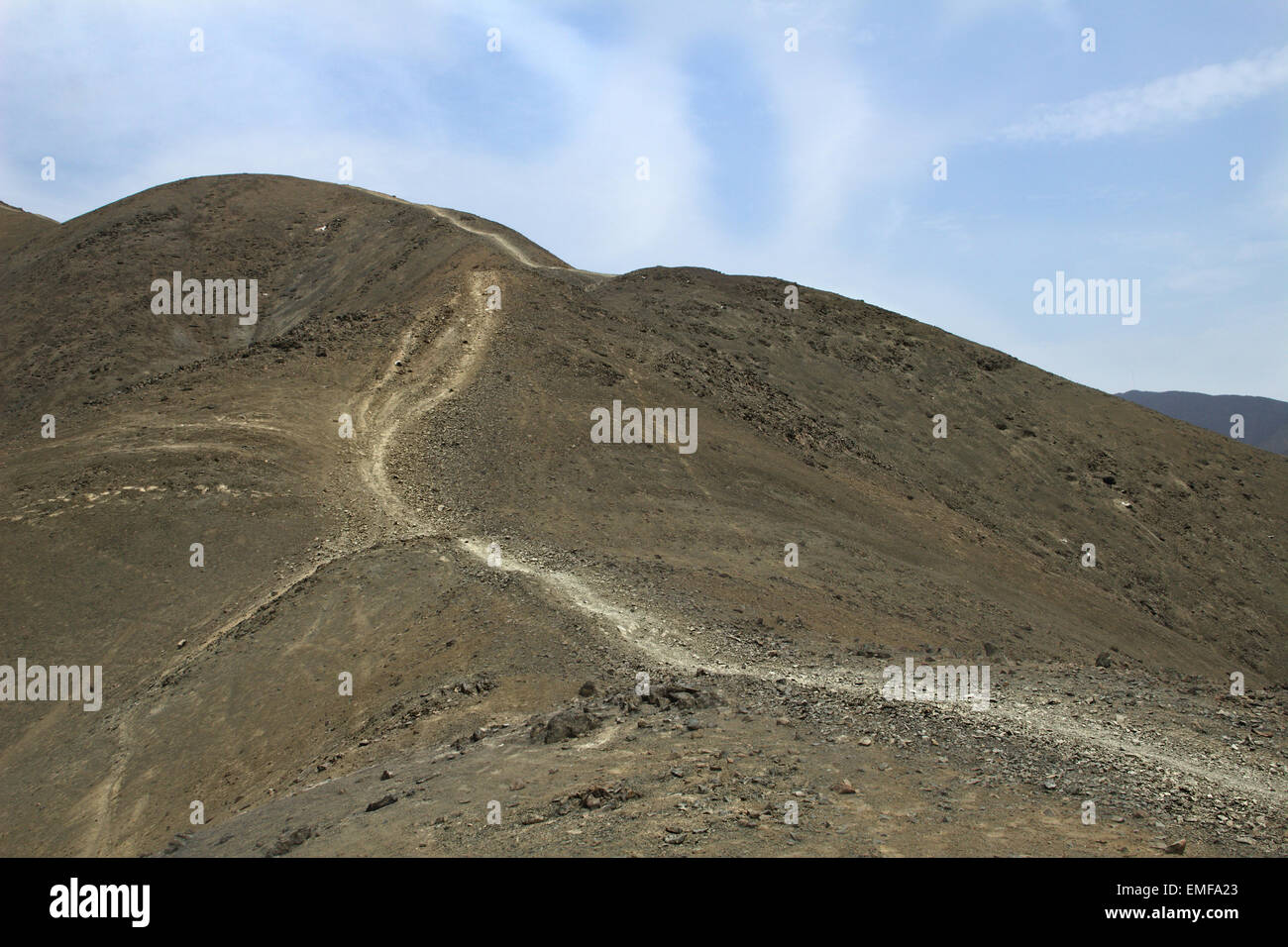 Desert Mountain Track Stock Photo - Alamy