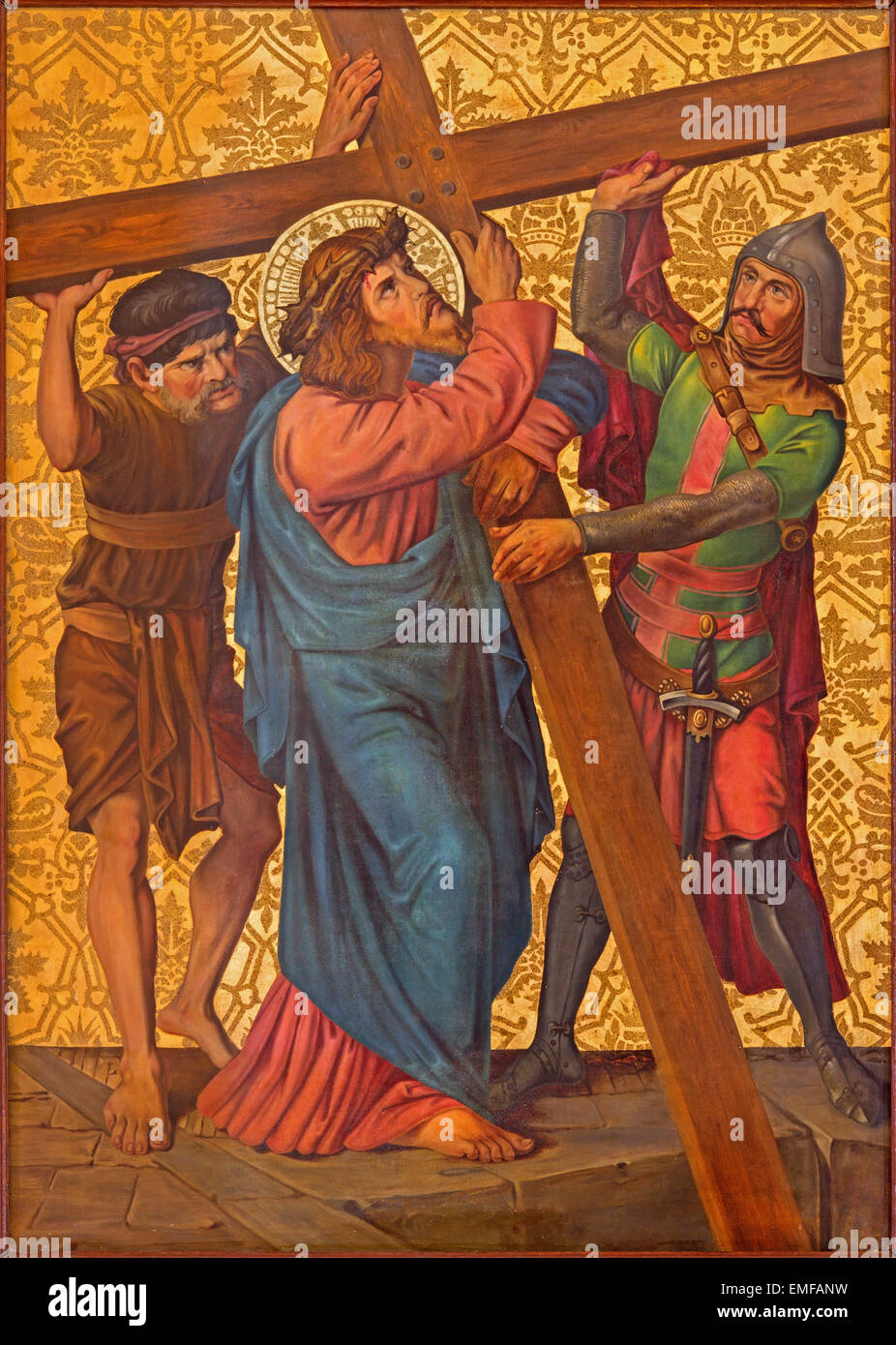 Jesus christ carries the cross hi-res stock photography and images - Alamy