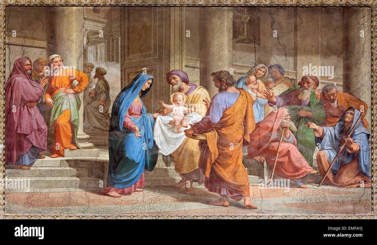 Fresco presentation jesus temple hi-res stock photography and images ...