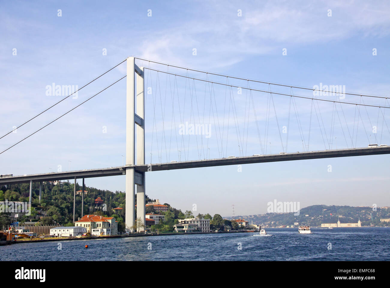 Bosphorus Bridge (also called the First Bosphorus Bridge) over the ...