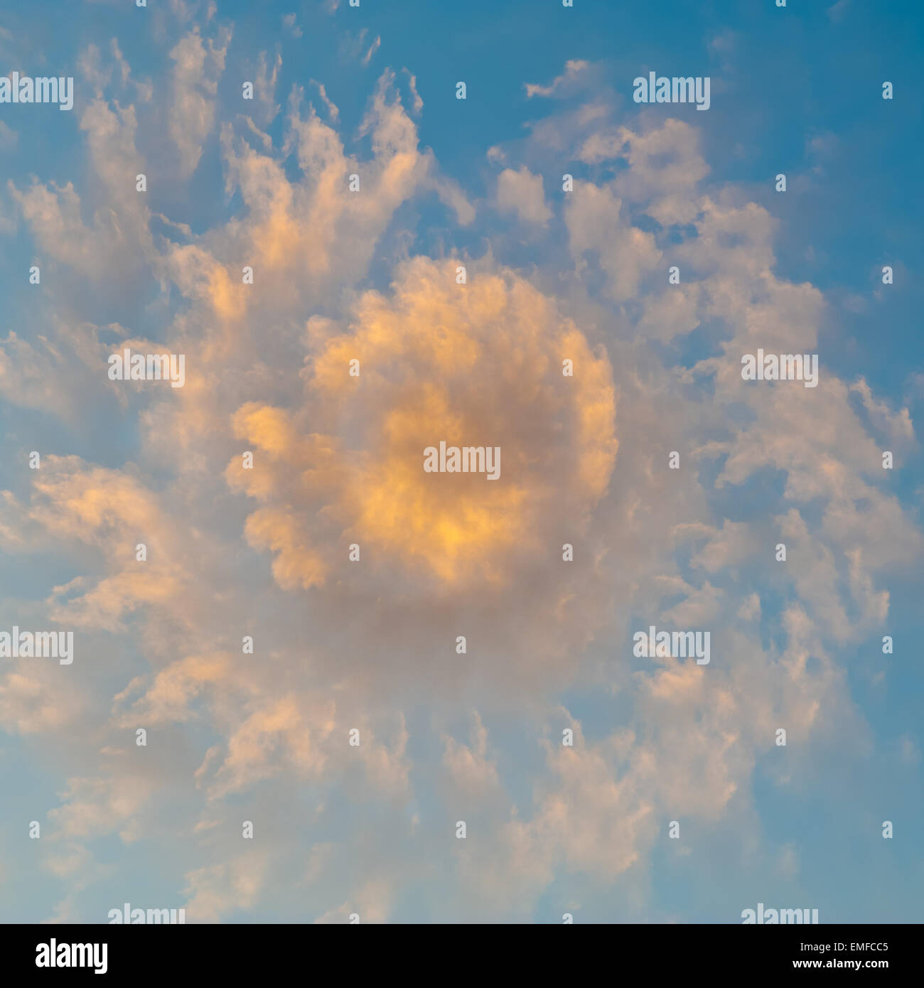 in-camera multiple exposure of clouds at sunset Stock Photo - Alamy