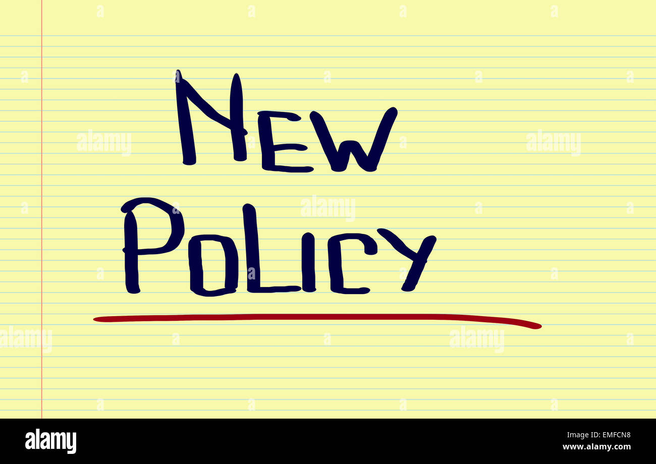 New Policy Concept Stock Photo - Alamy