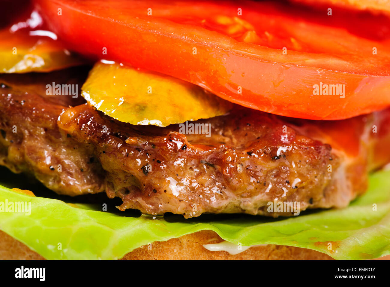 realistic looking hamburger Stock Photo - Alamy