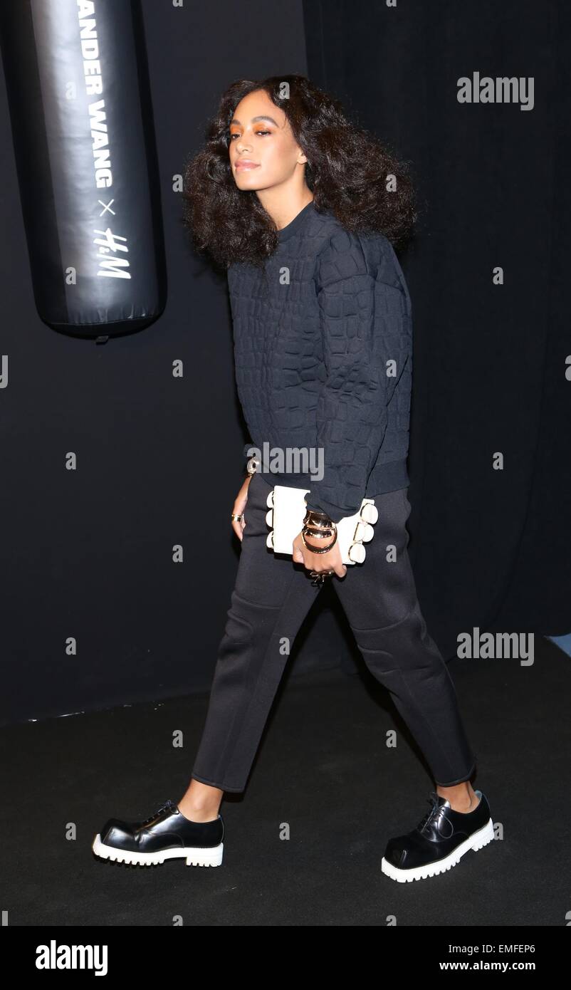 The Alexander Wang X H&M Launch Featuring: Solange Knowles Where: New ...