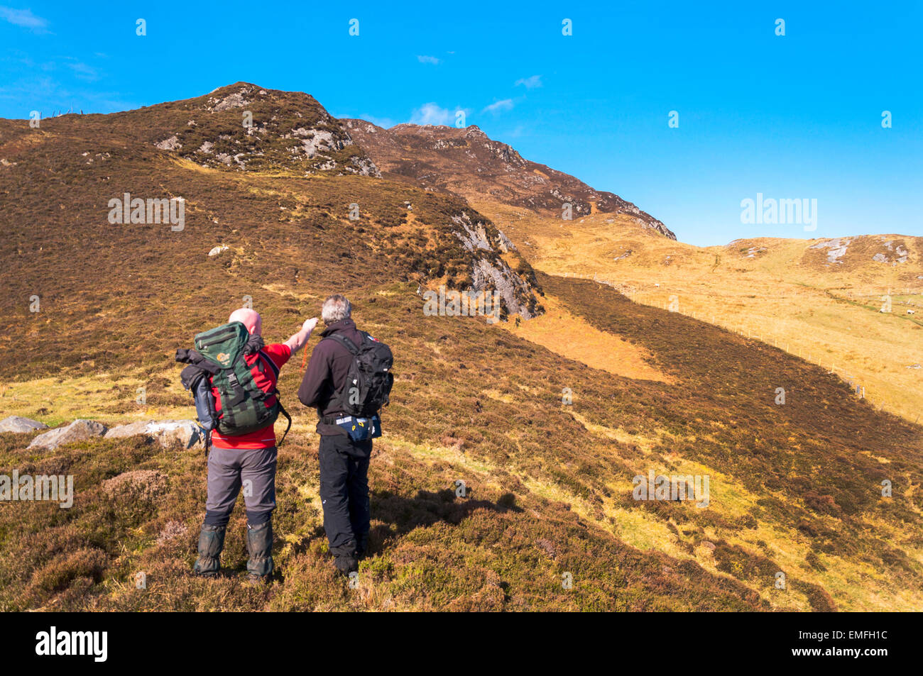 Walkers near Maghera, Ardara, County Donegal, Ireland Stock Photo - Alamy