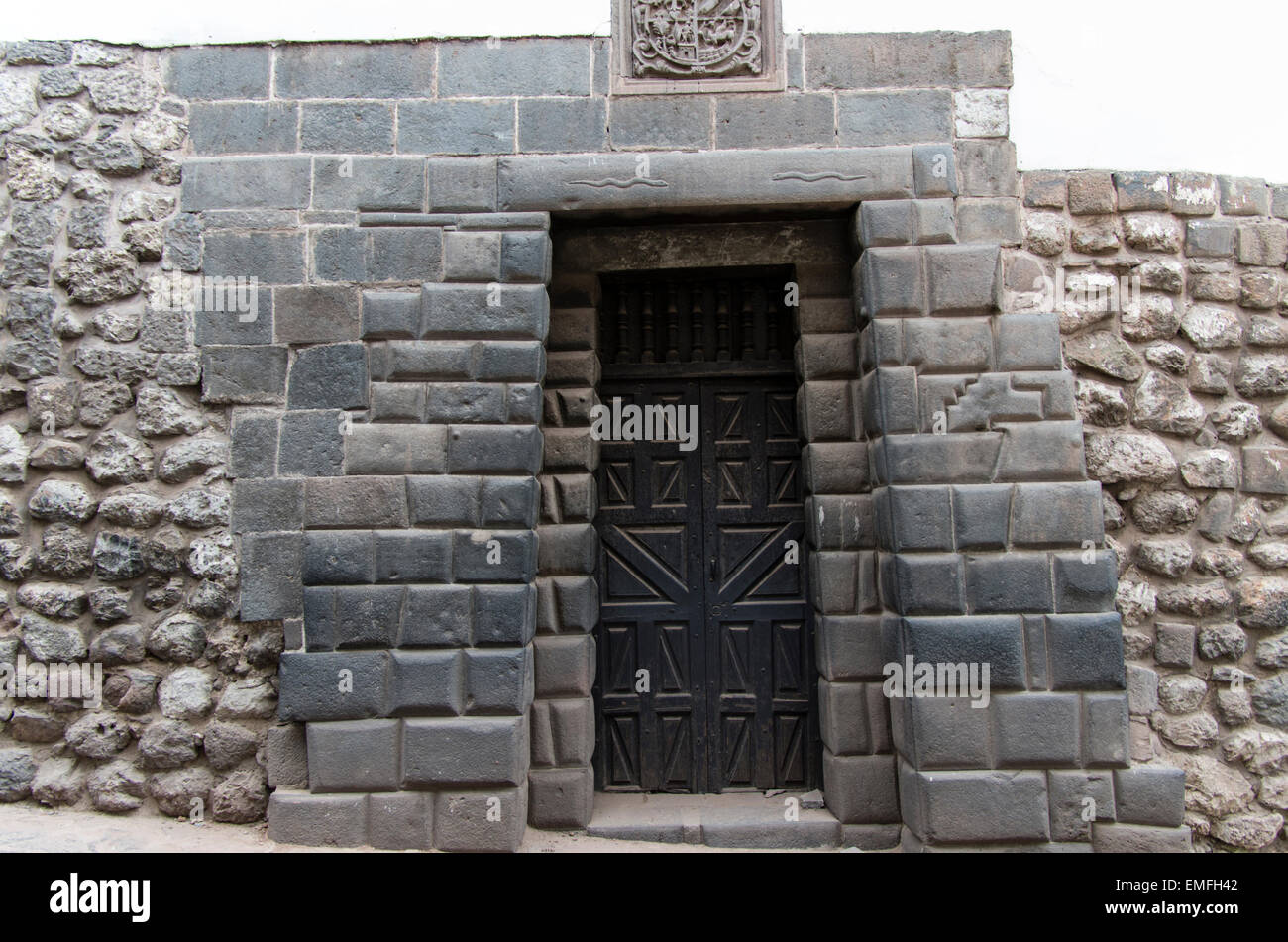 Archbishop's palace in Cusco. Peru. Architecture Inca-Spanish Stock ...