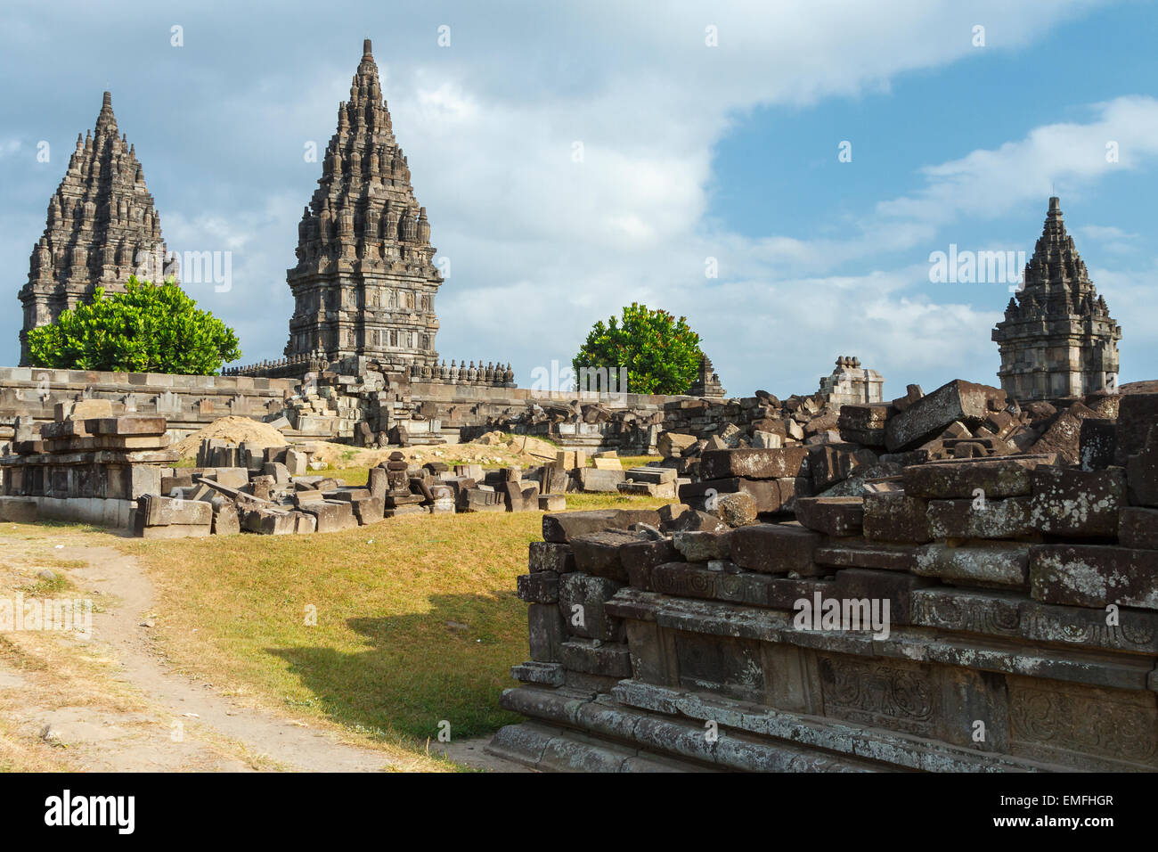 Prambanan Hindu temple. Central Java. Indonesia, Asia Stock Photo - Alamy