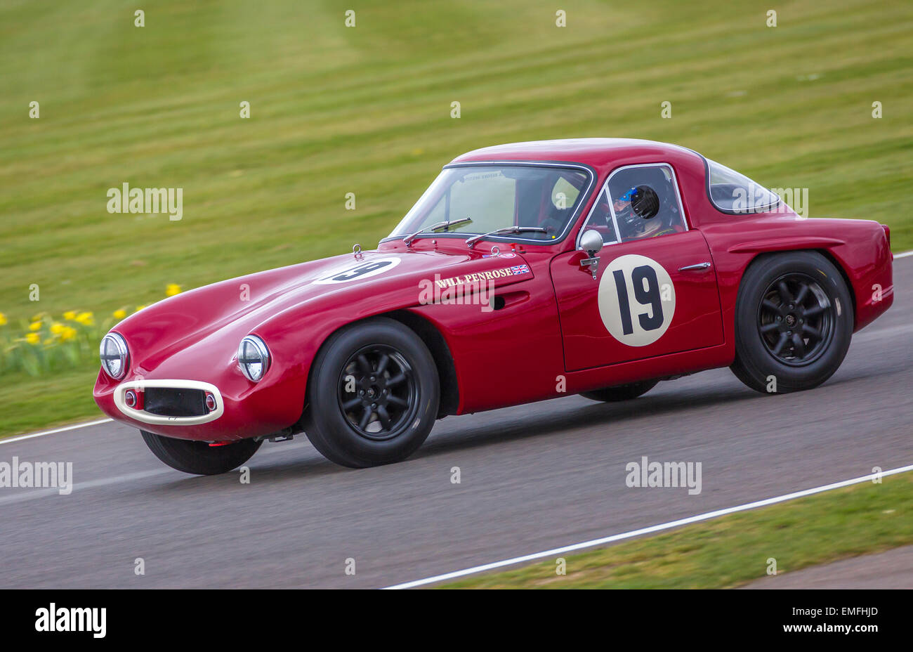 William Penrose in the 1962 TVR Grantura MkIII, Les Leston Cup race ...