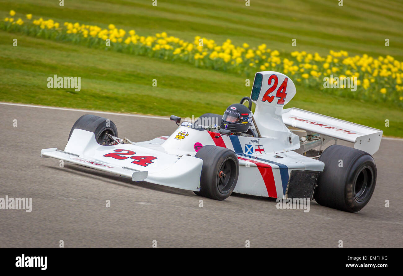 1974 Hesketh-Cosworth 308 "high-airbox" F1, driver James Hagan, 2015 ...