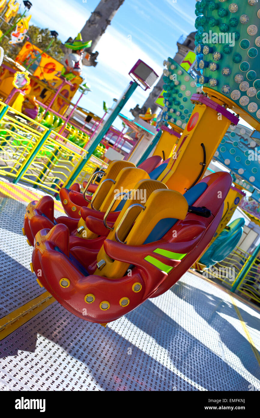Detail of a ride in a fairground Stock Photo - Alamy