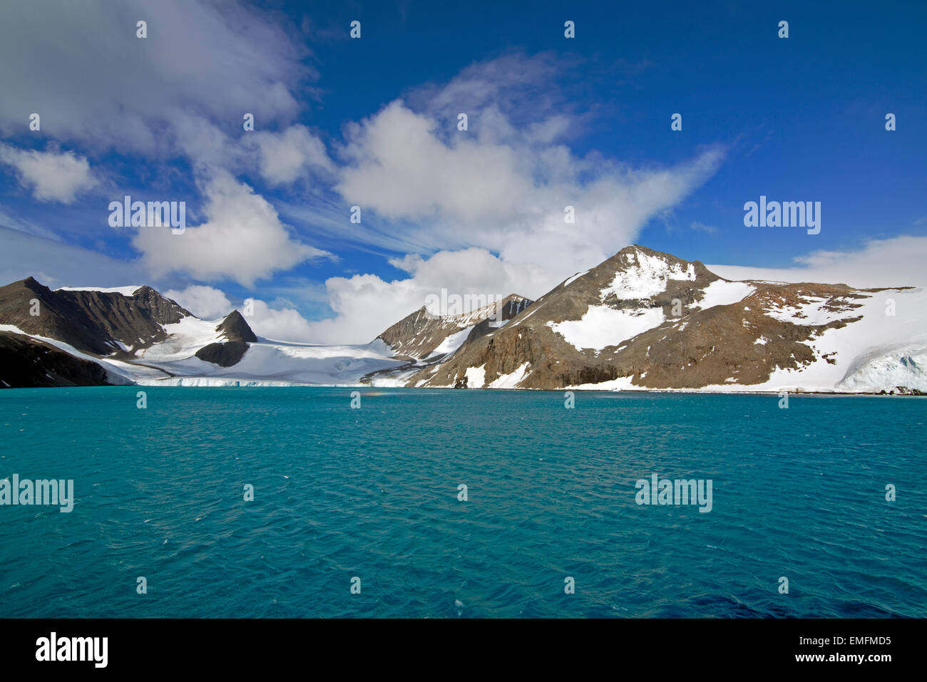 Snowcapped mountains and glacier Hope Bay Antarctic Peninsular ...