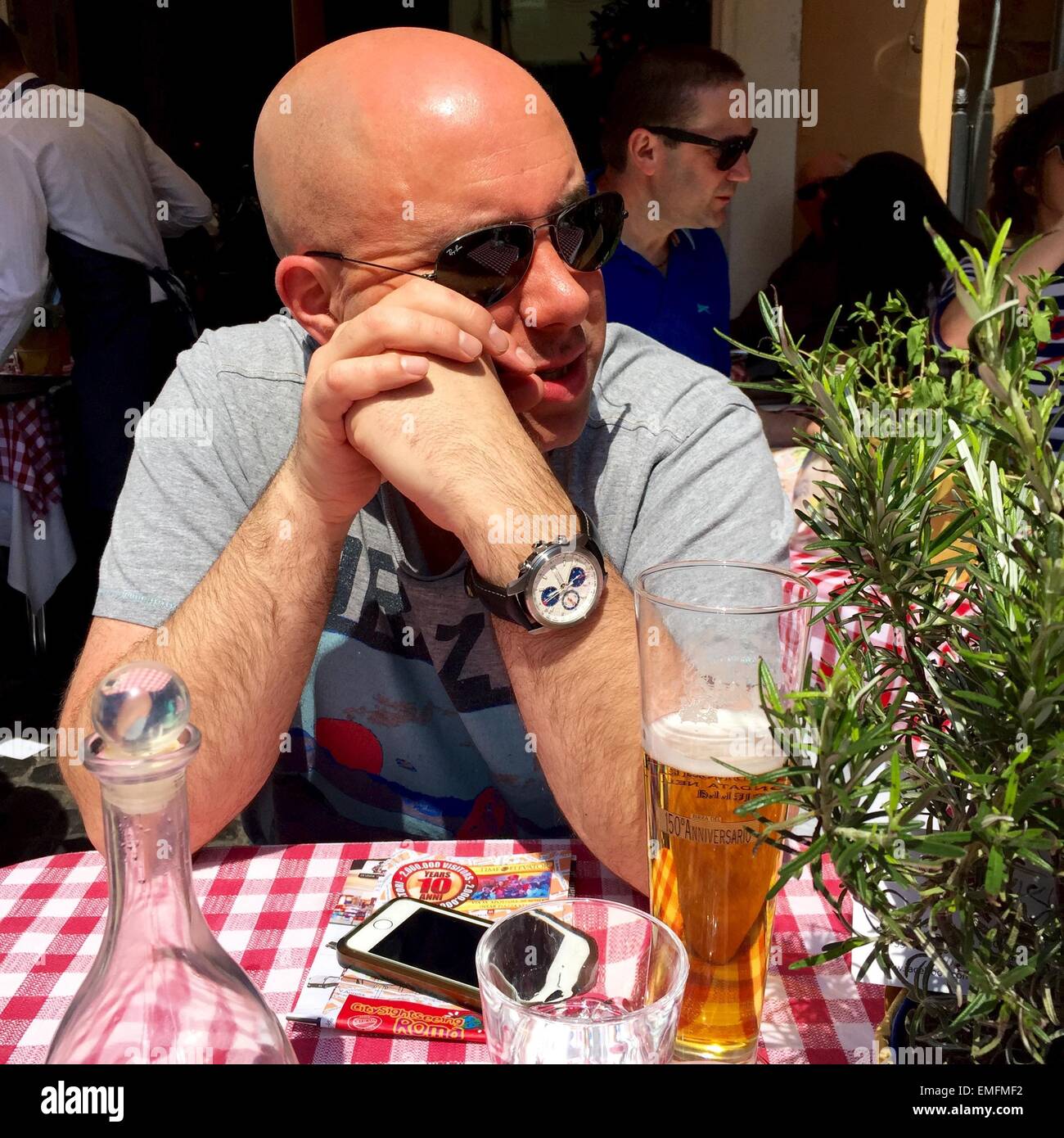 Lunch time beer Stock Photo - Alamy