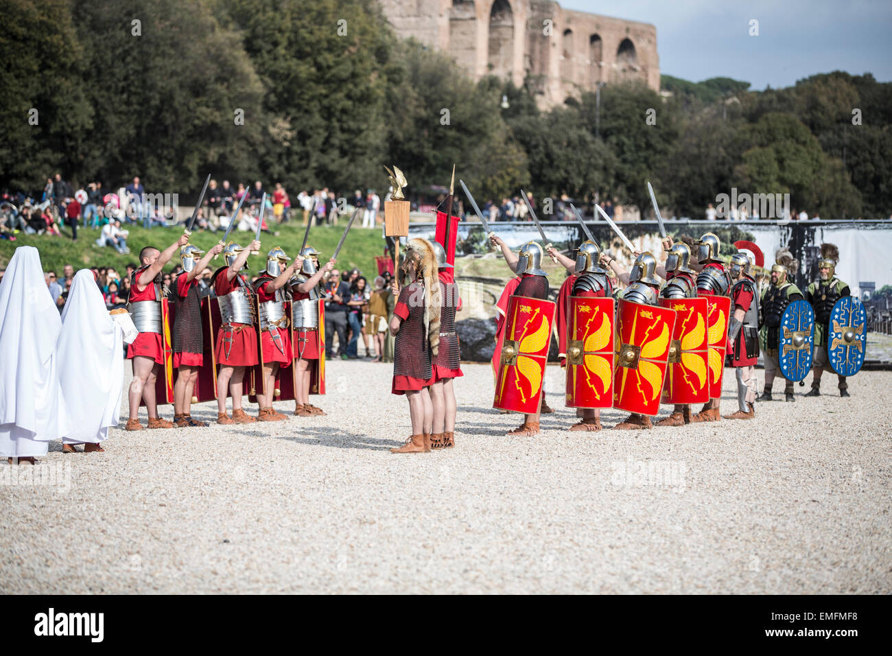 Celebrations for birth of Rome 2015 Stock Photo - Alamy