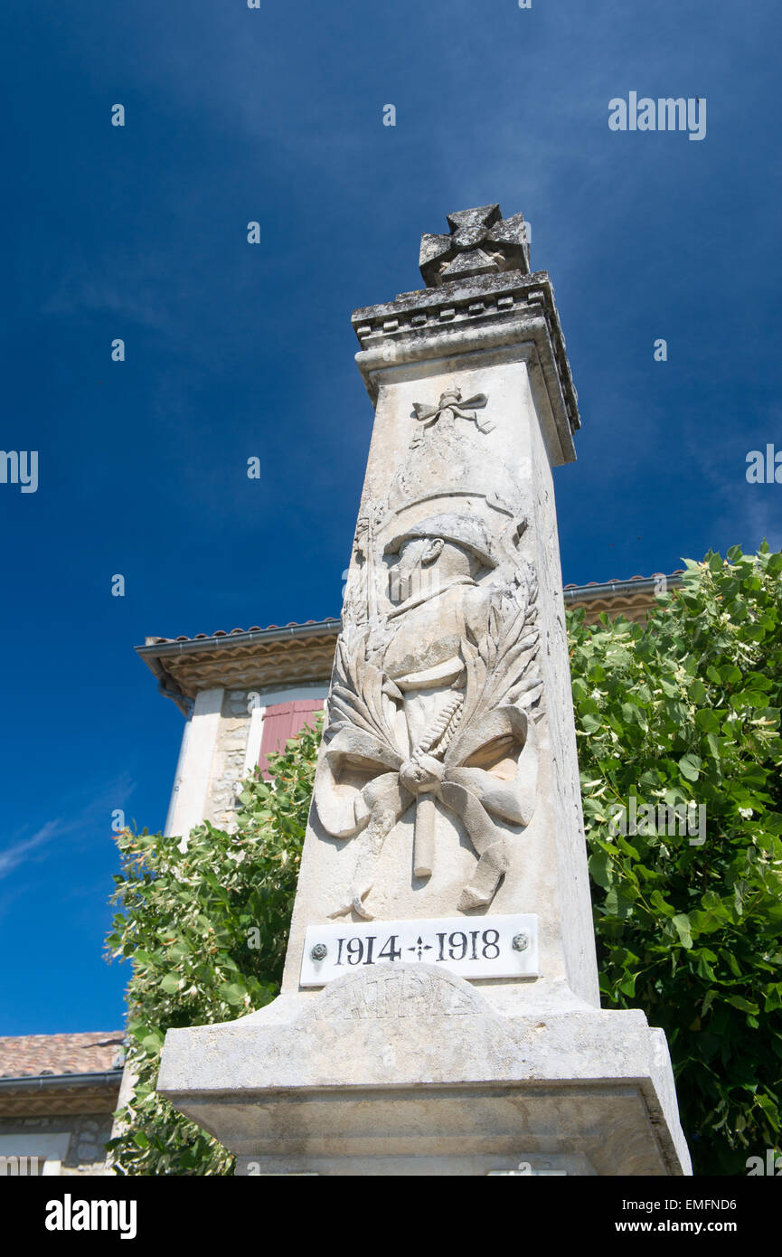 Old French monument world war two Stock Photo - Alamy