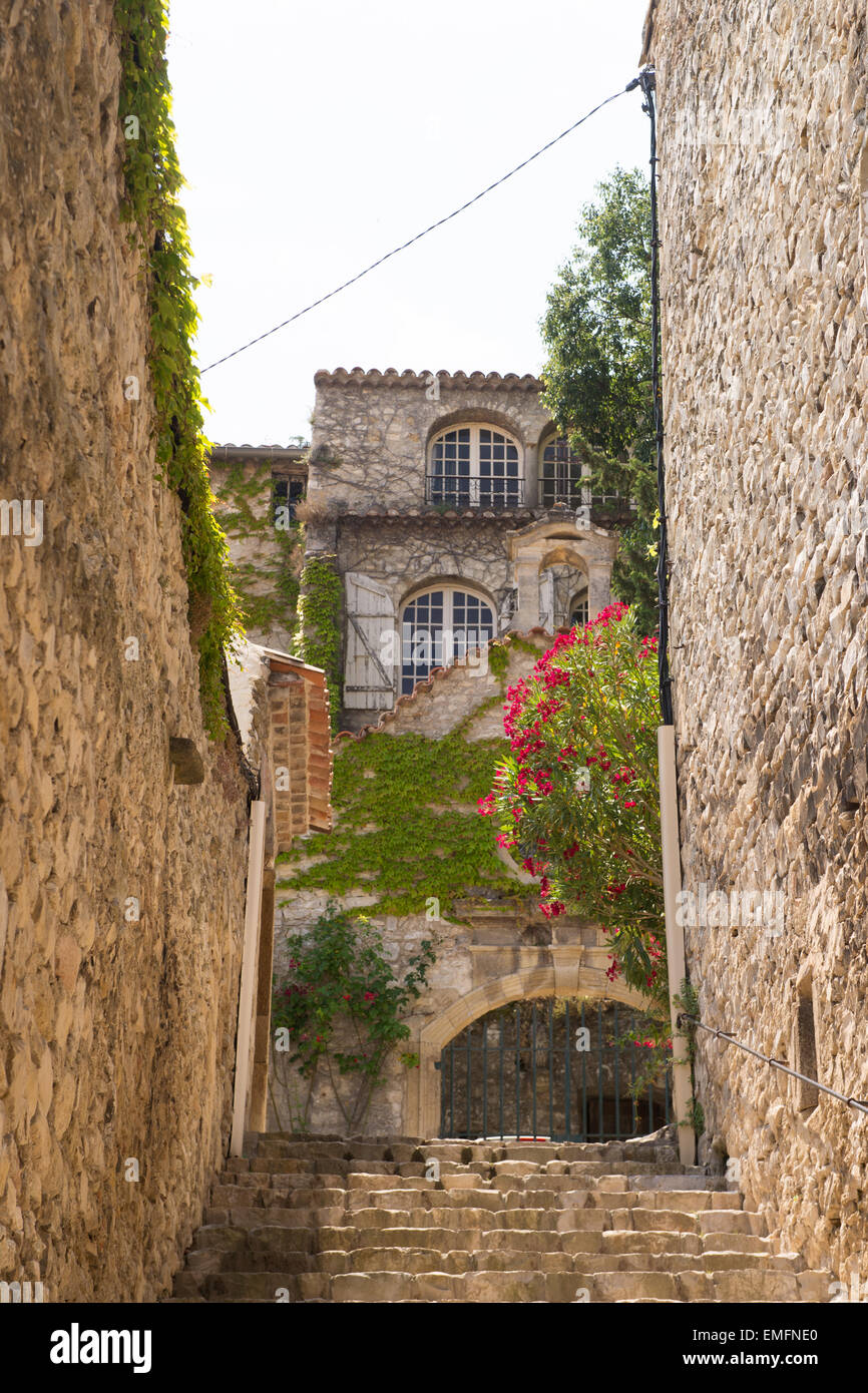 stairs to house in Vaison-la-Romaine Stock Photo - Alamy