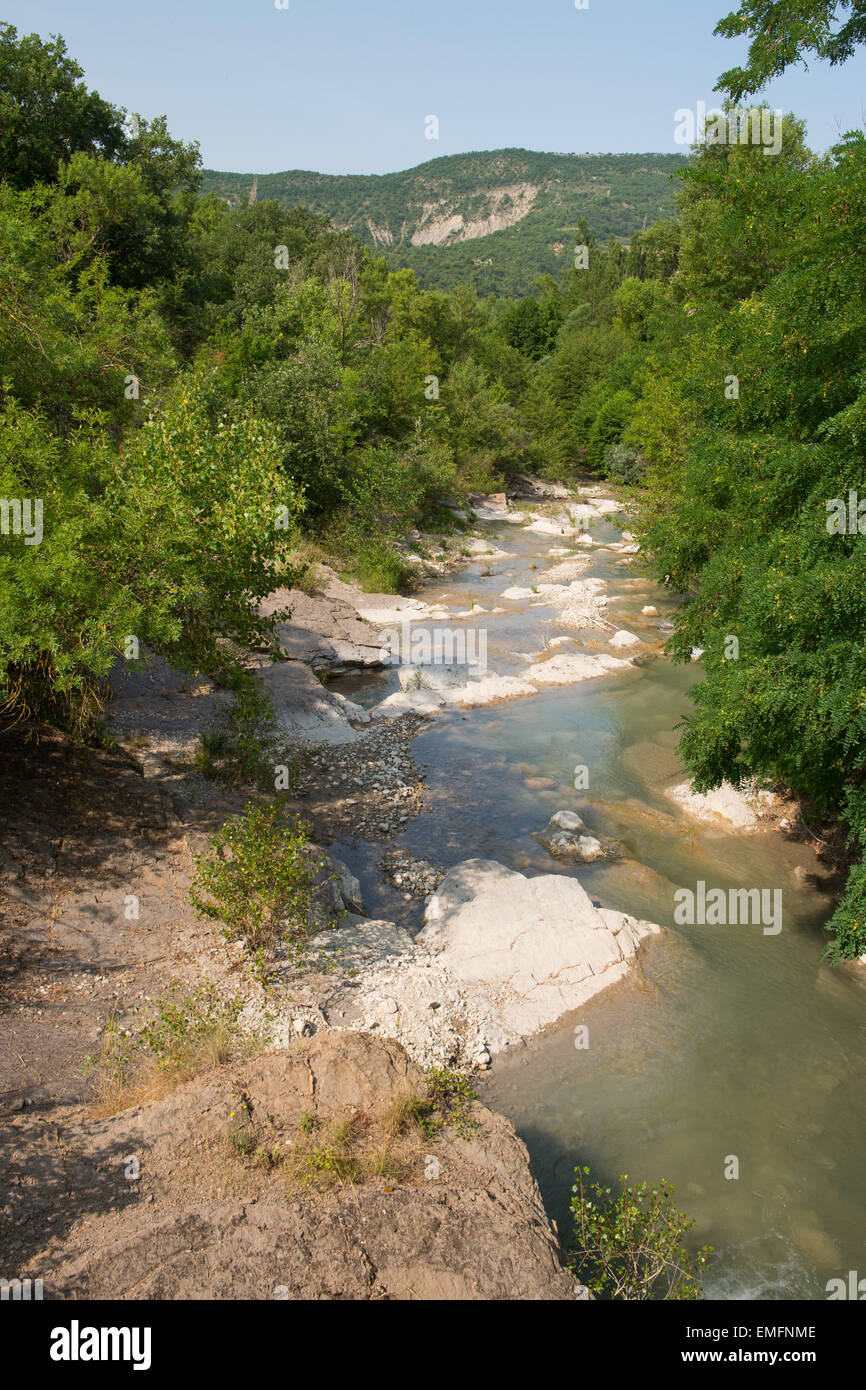 Little river in French Drome Stock Photo - Alamy