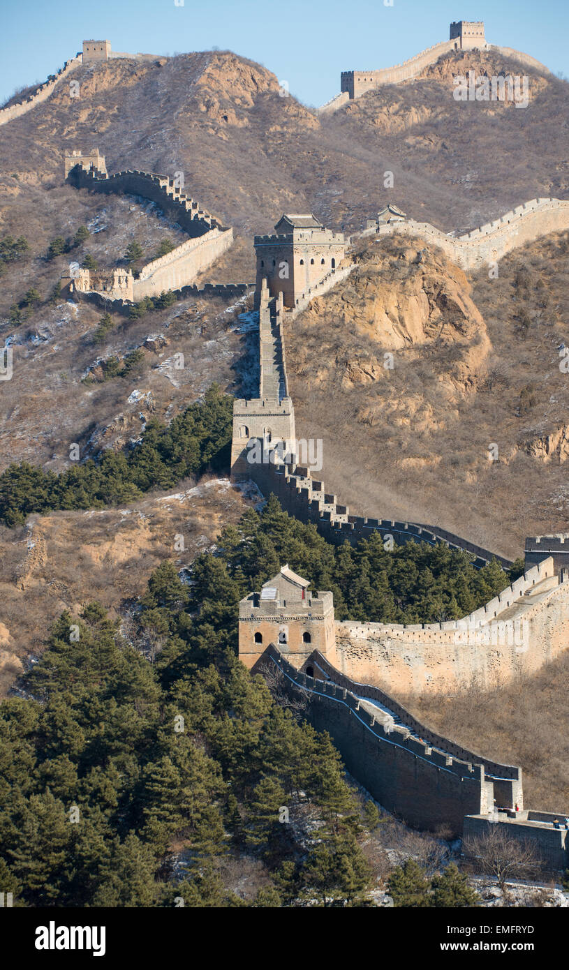 famous chinese wall at jinshaling Stock Photo - Alamy