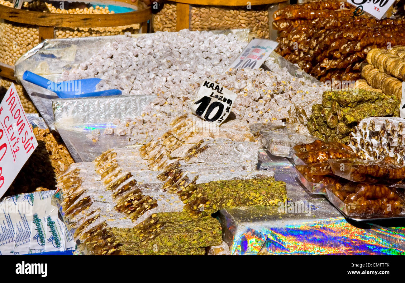 Nuts stall egyptian bazaar istanbul hi-res stock photography and images ...
