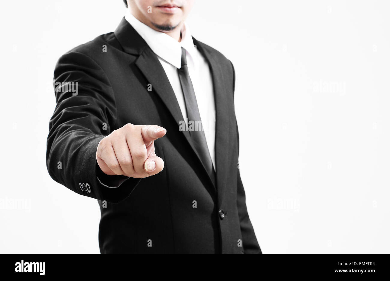 Hand pushing hi-res stock photography and images - Alamy