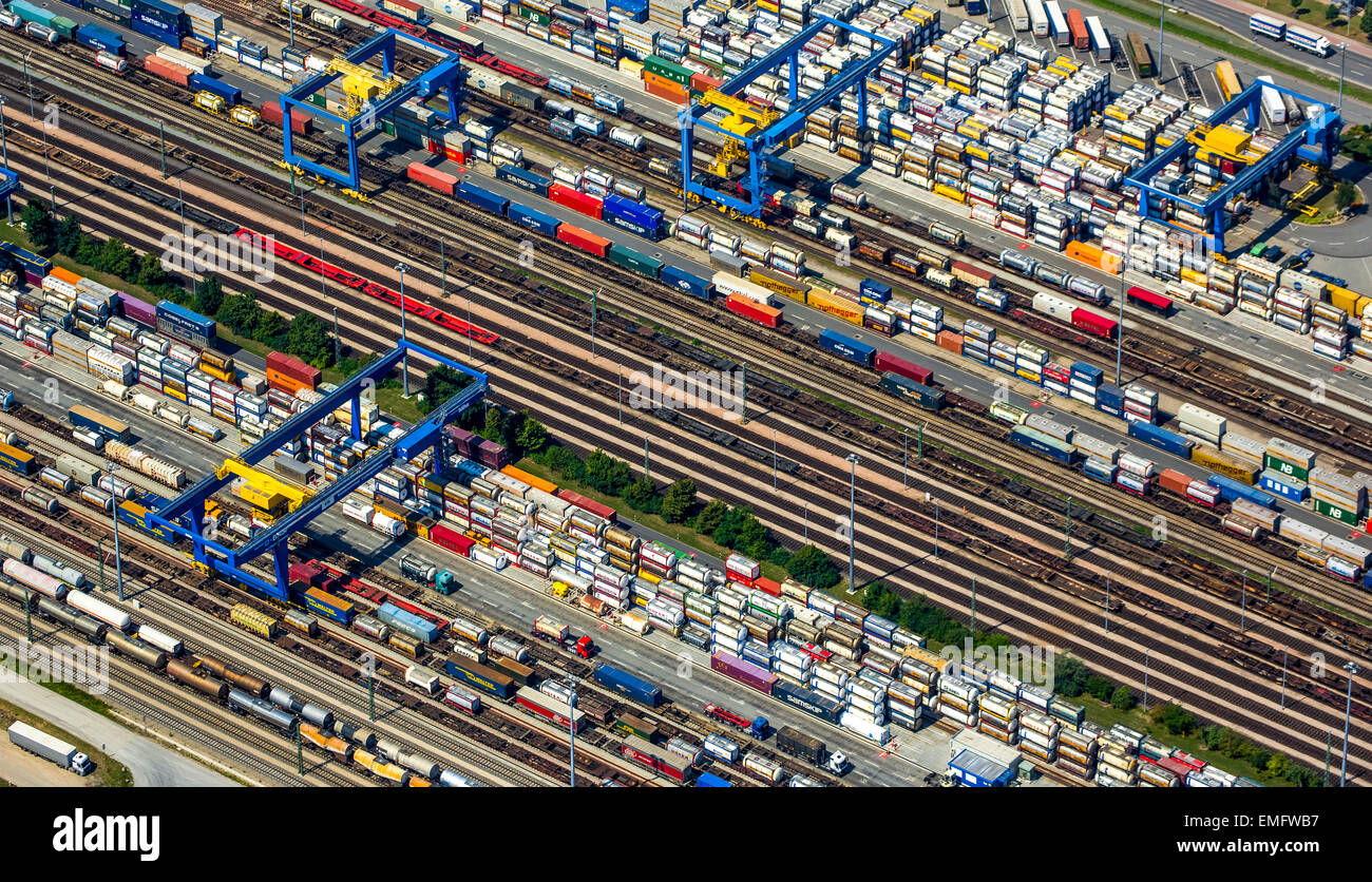 Container terminal, Ludwigshafen am Rhein, Rhineland-Palatinate ...