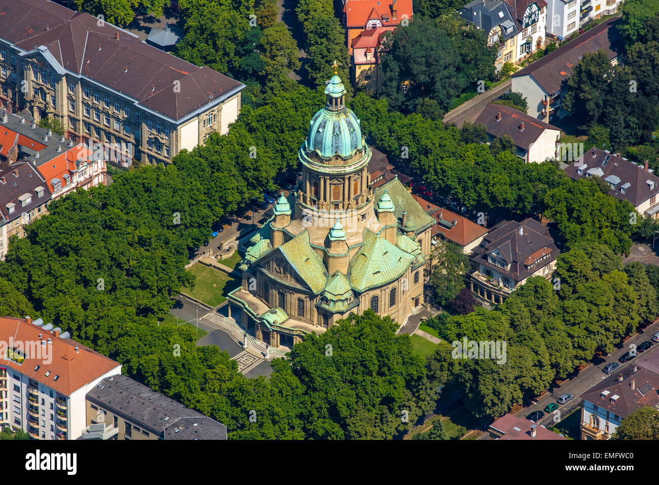 Church of Christ, Mannheim, Baden-Württemberg, Germany Stock Photo - Alamy