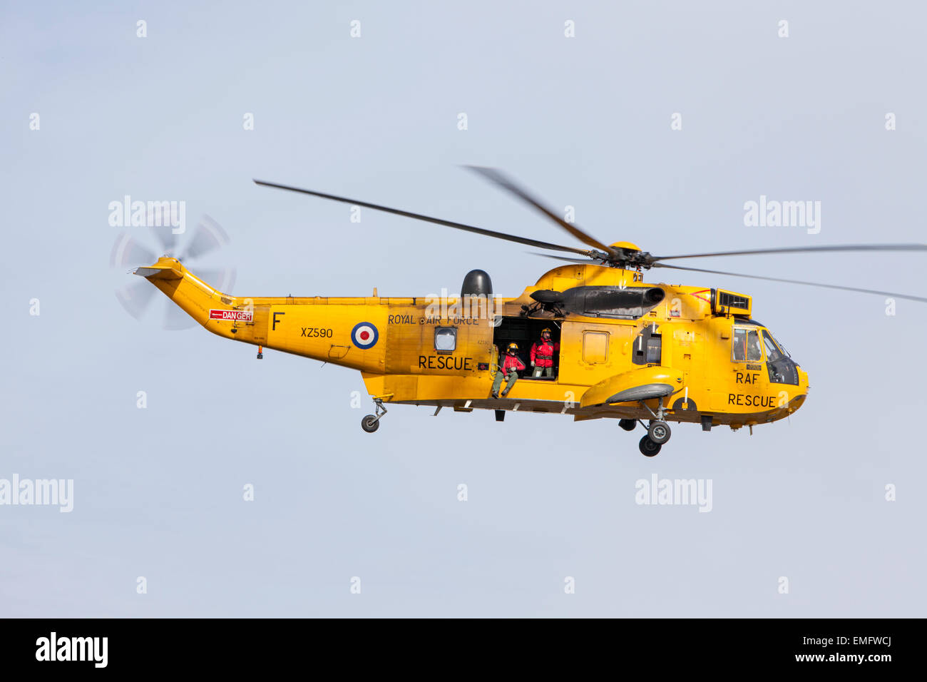 RAF Royal Air Force Search and Rescue helicopter, England, UK Stock ...