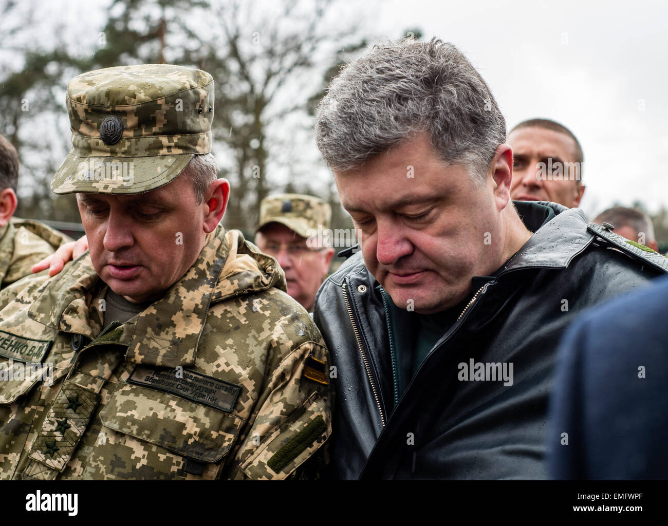 Lviv, Ukraine. 20th Apr, 2015. Petro Poroshenko, the Ukrainian ...