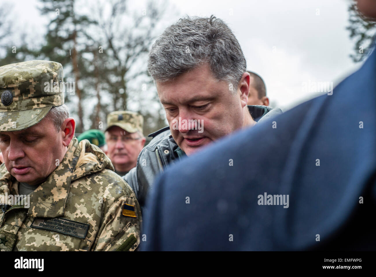 Lviv, Ukraine. 20th Apr, 2015. Petro Poroshenko, the Ukrainian ...