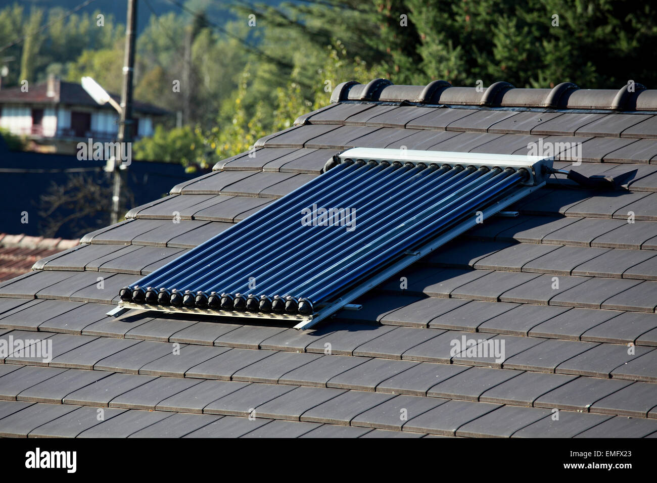 Solar thermal evacuated tubes hi-res stock photography and images - Alamy