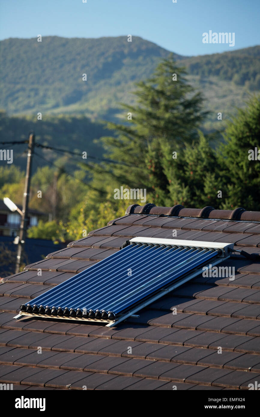 Solar thermal evacuated tubes hi-res stock photography and images - Alamy