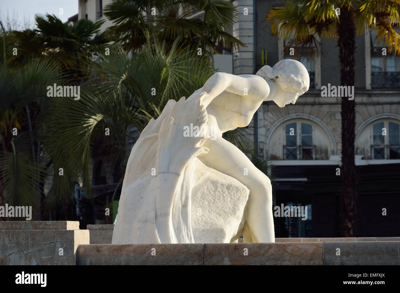 Architectural details of the French town Pau Stock Photo - Alamy