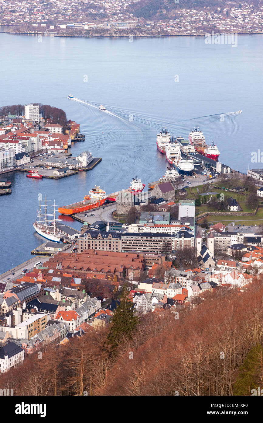 Mount floyen viewpoint bergen hi-res stock photography and images - Alamy