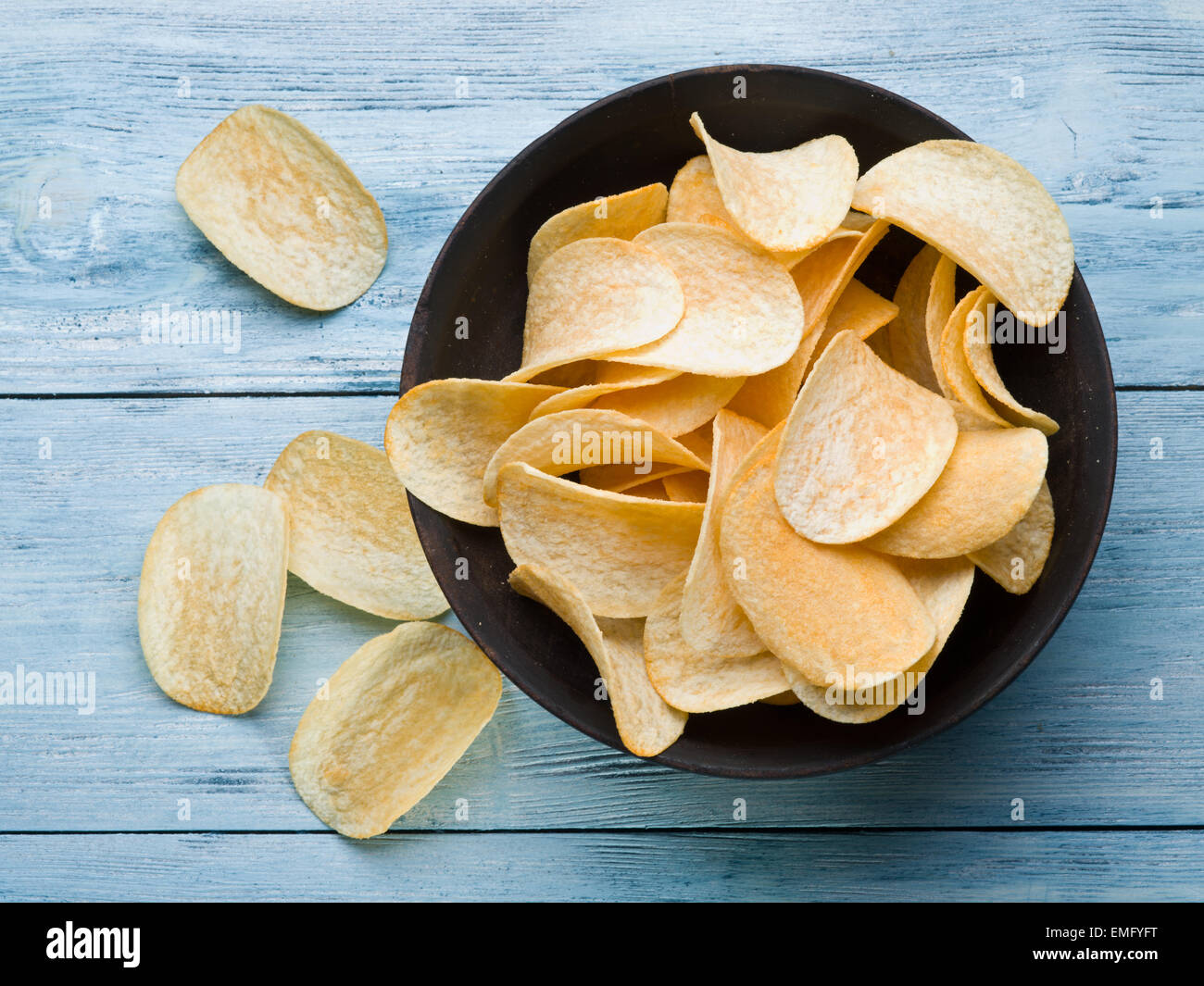 Potato chips table hi-res stock photography and images - Alamy