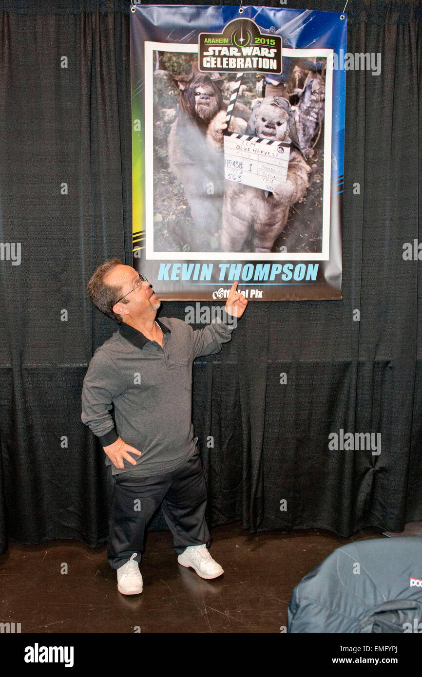 Anaheim. 19th Apr, 2015. Kevin Thompson at the Star Wars Celebration on ...