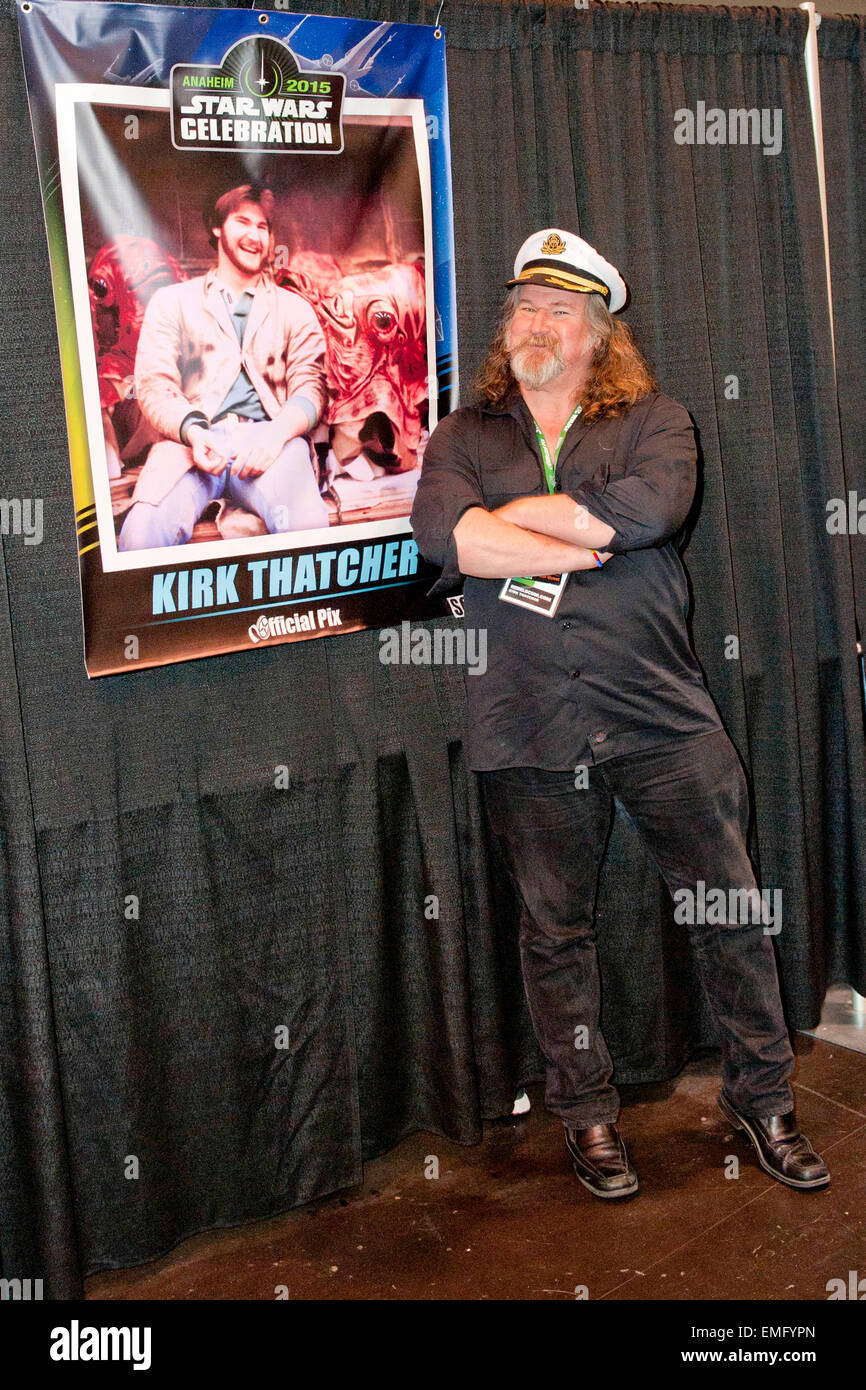 Anaheim. 19th Apr, 2015. Kirk R. Thatcher at the Star Wars Celebration on April 19, 2015 in ...