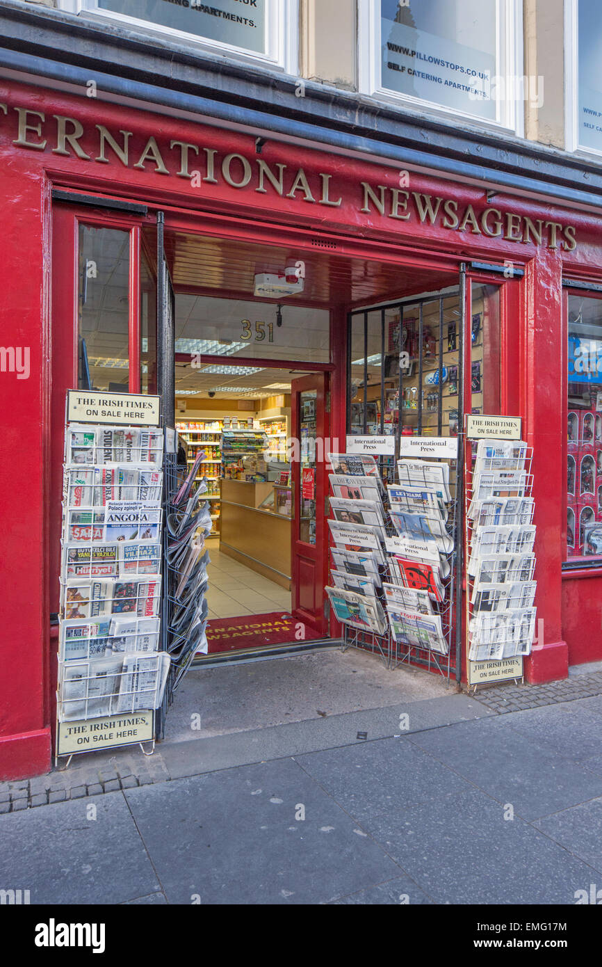 A international newsagents, Edinburgh, Scotland, UK Stock Photo - Alamy
