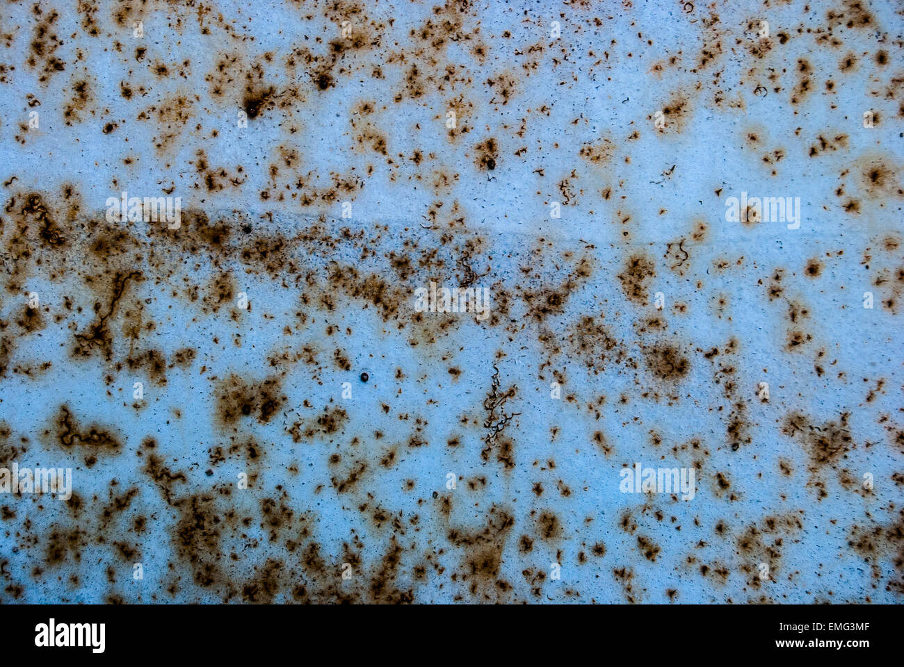 Rusted blue painted metal wall. Detailed photo texture Stock Photo - Alamy