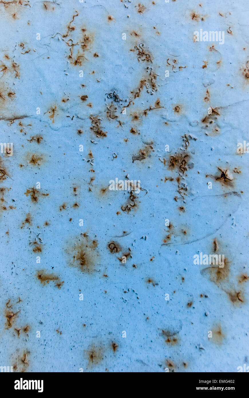 Rusted blue painted metal wall. Detailed photo texture Stock Photo - Alamy