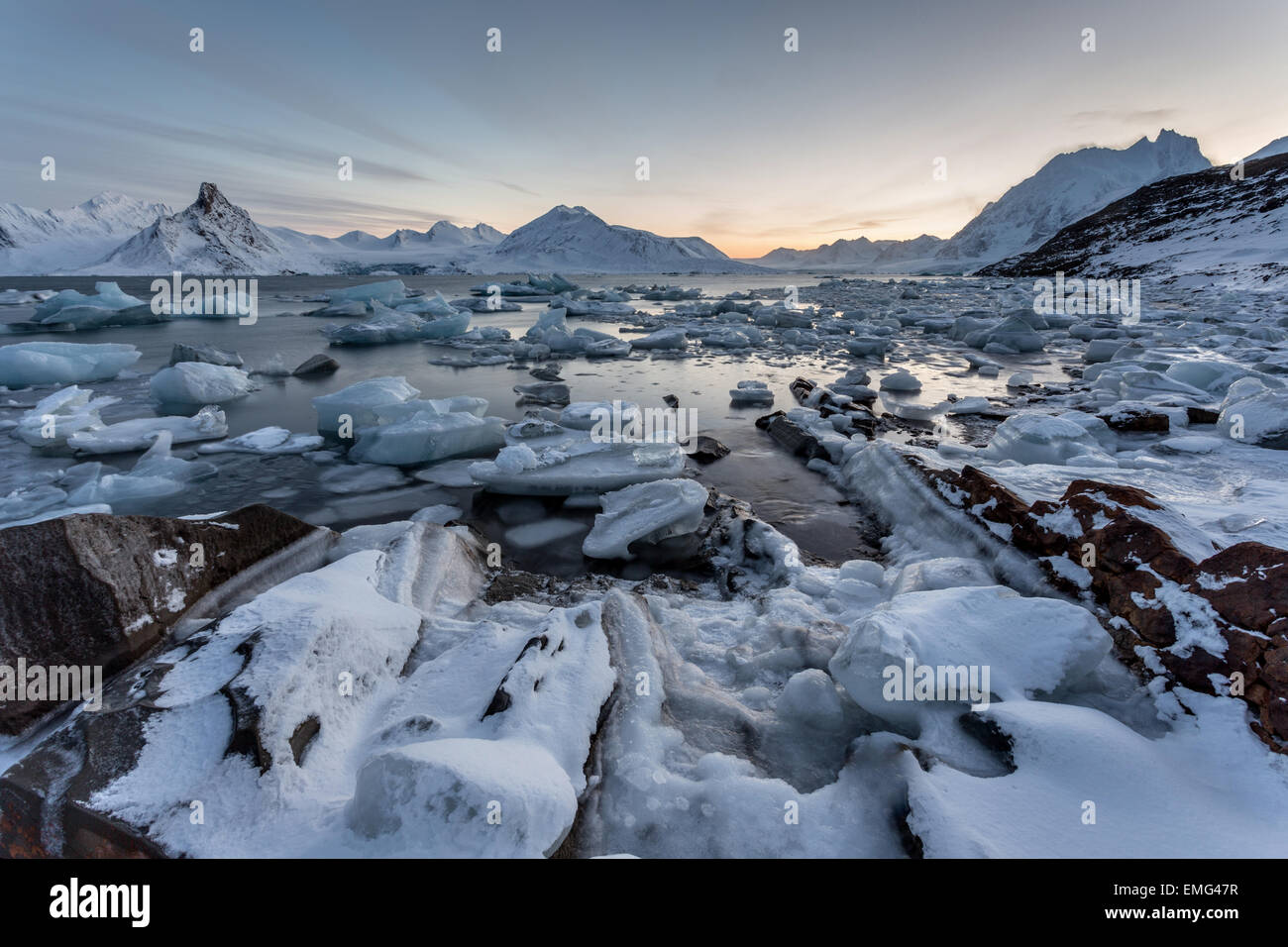Arctic Night Landscape